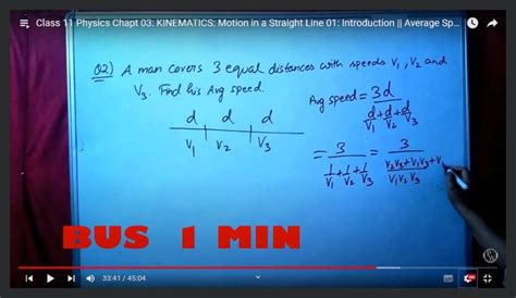 三 Class Physics Chapt KINEMATICS Motion in a Straight Line In