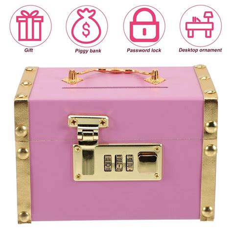 Badu Bg Дървена касичка Изящна многофункционална практична декоративна кутия Касичка Малък