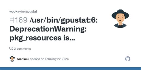 usr bin gpustat 6 deprecationwarning pkg resources is deprecated as an api · issue 169