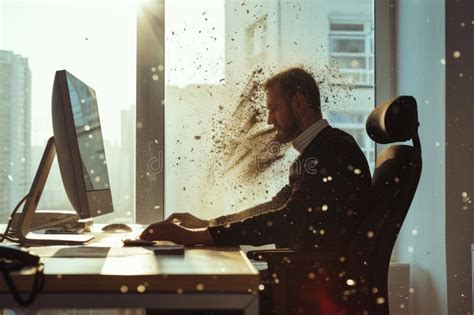 A Man Profession Is Obsolete Technology Disruption Concept Aig41