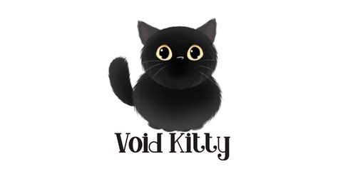 Void Kitty Cute Black Cat Loaf Black Cat T Shirt Teepublic