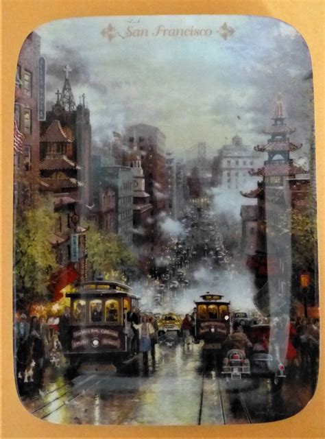 Thomas Kinkade San Francisco Collector Plate First Issue Bradford