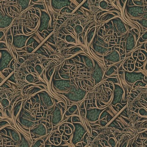 Celtic Trees Intricate Knotwork Trees Inspired By Celtic Art Premium Ai Generated Image