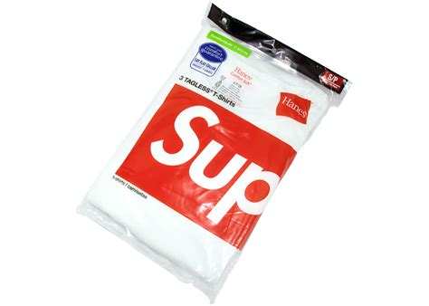 Supreme Hanes Tagless Tees 3 Pack White Fw21 Us