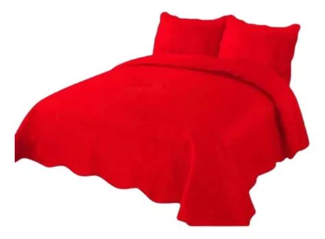 Cubre Cama Cobertor Unicolor Red Plaza King Cuotas Sin Inter S