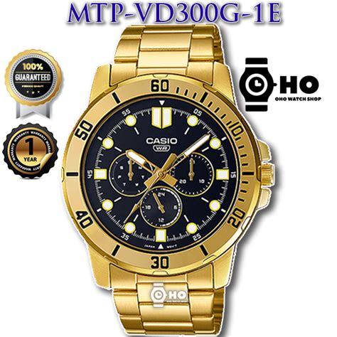 ของแท้100 คาสิโอ นาฬิกาข้อมือ Casio Standard รุ่น Mtp Vd300d Mtp Vd300b Mtp Vd300d 1e Mtp