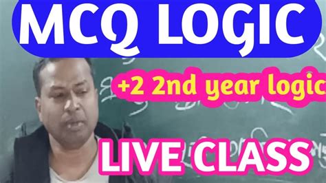 Mcq Logic Class 12th Logic Odia Medium Logic Class 12th Youtube