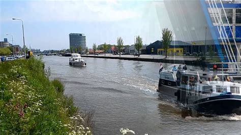 Slauerhoff Bridge Leeuwarden Holland Boats And Cows Youtube