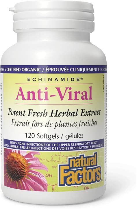 Natural Factors Echinamide Anti Viral With Fresh Herbal Extracts 120