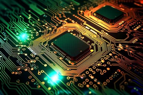 Premium Photo Abstract Circuit Board Technology Background