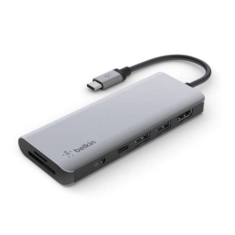 Belkin Usb C In Multiport Hub Adapter With Power Pass Thru W