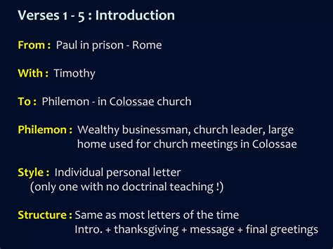 New Testament Survey No 22 Paul Letter To Philemon Ppt