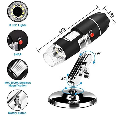 Usb Microscope 40x 1000x Digital Microscope 3 In 1 Pcb Microscope Camera Magnification