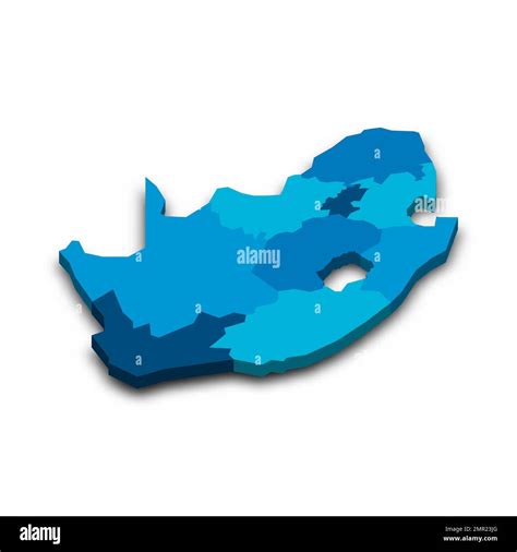 South Africa Political Map Of Administrative Divisions Provinces