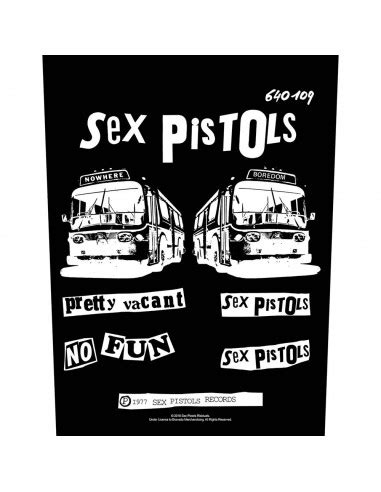 Back Patch Oficial The Sex Pistols Pretty Vacant Metalhead Merch