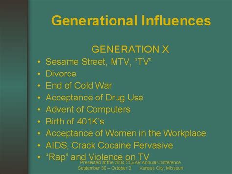 Generational Issues And How They Affect The Discipline