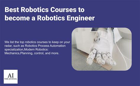Best Robotics Courses To Become A Robotics Engineer 2024 Ai Time