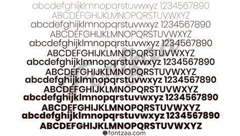 Poppins Font Fontzaa Exclusive Fonts Library