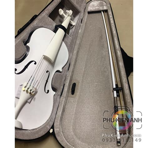 Đàn Violin 4 Dây Màu Trắng đỏ Vàng Và Hộp đựng đàn đàn Vĩ Cầm 4 4