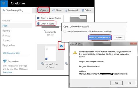 Open Word Document With Word Desktop