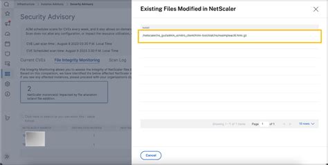 Netscaler File Integrity Monitoring Open Architecture Systems