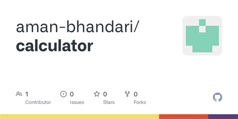 Github Aman Bhandari Calculator
