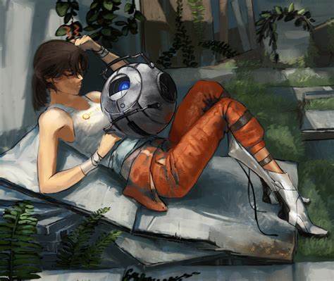 Chell And Wheatley Portal And 2 More Drawn By Sagemami1210 Danbooru