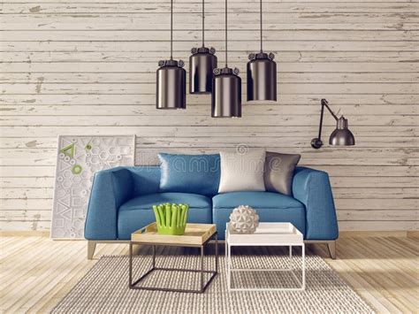 3d Interior Stock Illustration Illustration Of Sofa 87867188