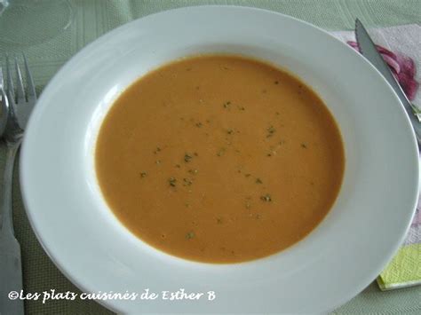 Les plats cuisinés de Esther B Crème de légumes à la canadienne