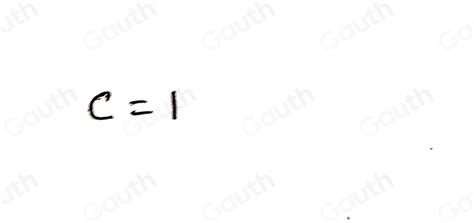Solved 4 Determine The Value Of C Such That The Function Remains
