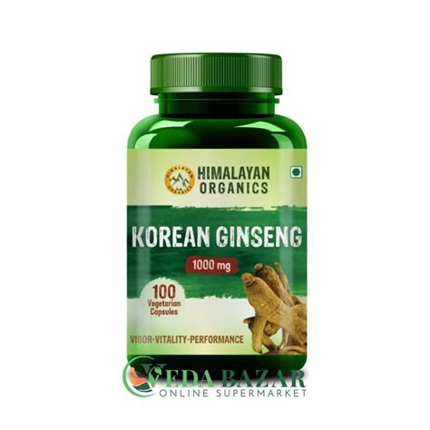 Купить Корейский Женьшень (Korean Ginseng), 100 Капсул, Himalayan Organics