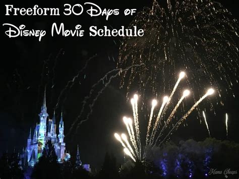 30 Days Of Disney On Freeform Schedule With Printable 1080x1350