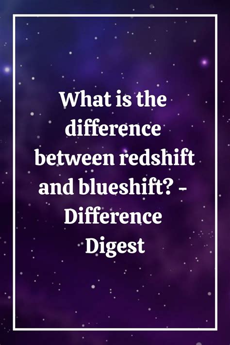 Understanding Redshift And Blueshift In The Electromagnetic Spectrum