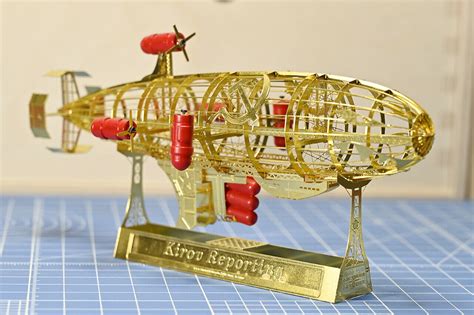 Red Alert 2 Kirov Airship Brass Pe Detail Model Kit 3d Puzzle Diy Toys