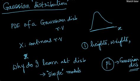 Gaussiannormal Distribution And Its Pdf Probability Density Function