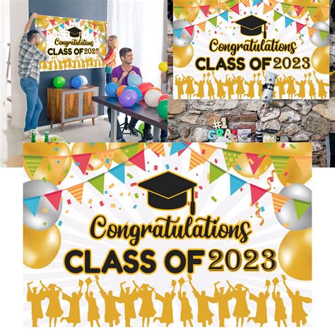Xihaxi Season Banner Background Cloth Graduation Banner Congratulations