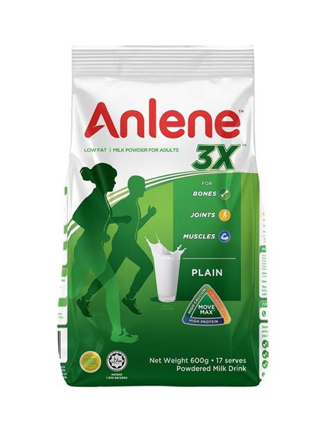 Anlene Anlene 3x Milk Powder Plain 600g Edamama