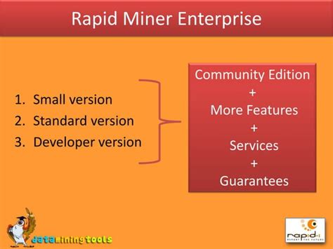 rapidminer rapid miner products ppt