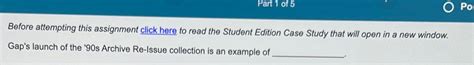 Solved Part 1 ﻿of 5before Attempting This Assignment Click