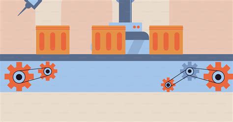 기계가 컨베이어 벨트에서 작업 중입니다 벡터 Unsplash의 벽지 이미지