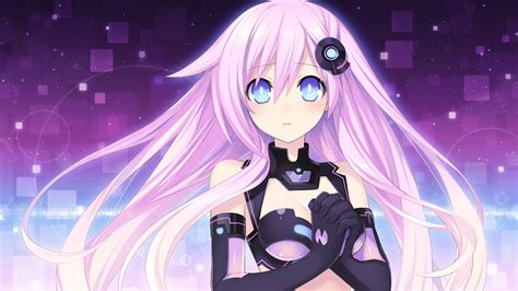 Wallpaper Hyperdimension Neptunia Mk2 Nepgear Anime Games Purple Sister