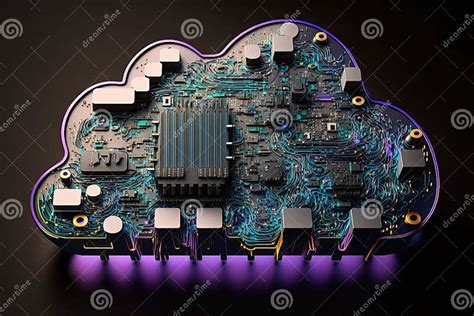 Abstract Cloud Storage Computing Advanced Artificial Intelligence