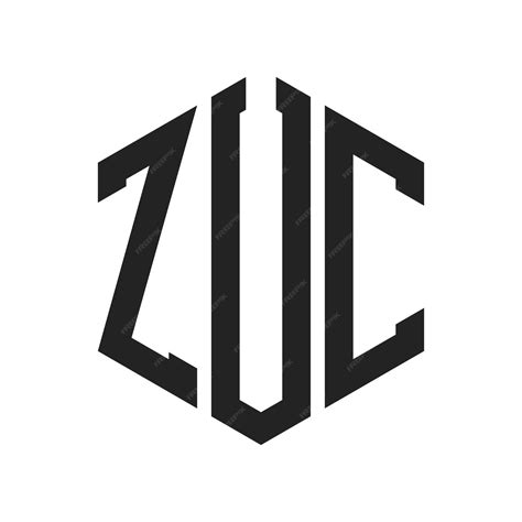 Premium Vector Zuc Logo Design Initial Letter Zuc Monogram Logo Using Hexagon Shape