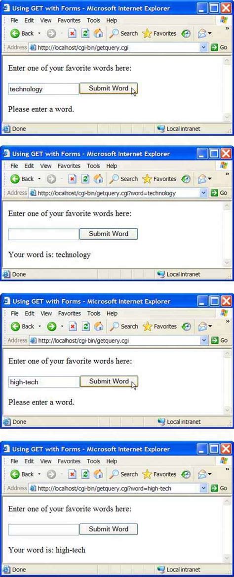 Using Xhtml Forms To Send Input Web Programming