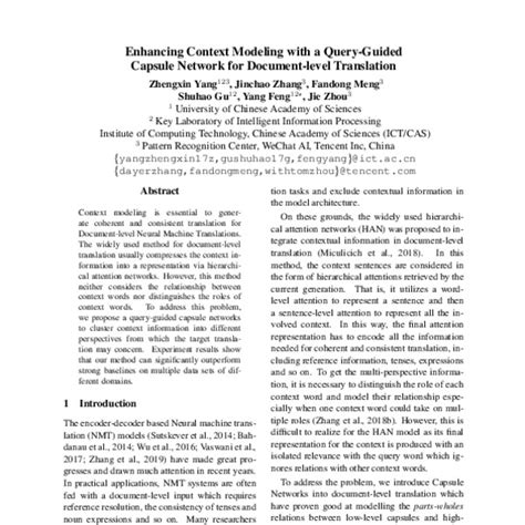 Enhancing Context Modeling With A Query Guided Capsule Network For