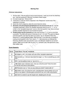 Informal Naming Assessment For Aphasia By The SLP Hub TPT