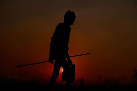 Cartoon Of Traveling Hobo With Stick With Bag Photos Download The Best