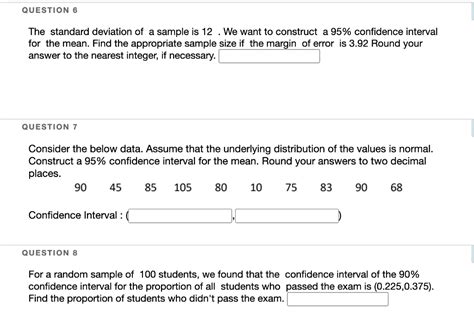 Solved QUESTION The Standard Deviation Of A Sample Is Chegg