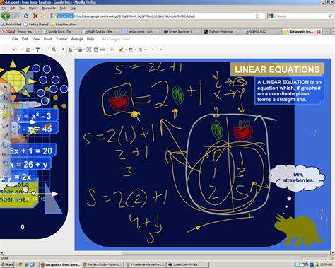 Tables Of Data From Linear Equations Tutorial Sophia Learning