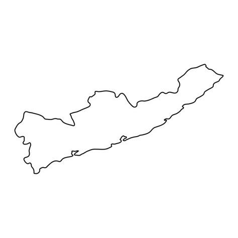 스리랑카의 함반토타 지방 지도 행정 구역 터 일러스트레이션 프리미엄 벡터